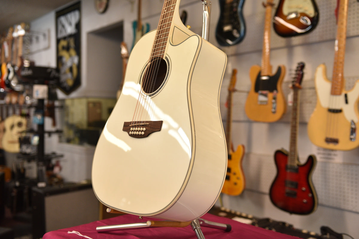 Takamine 12-string Acoustic/Electric Guitar in Pearl White GD37CE-12-P ...